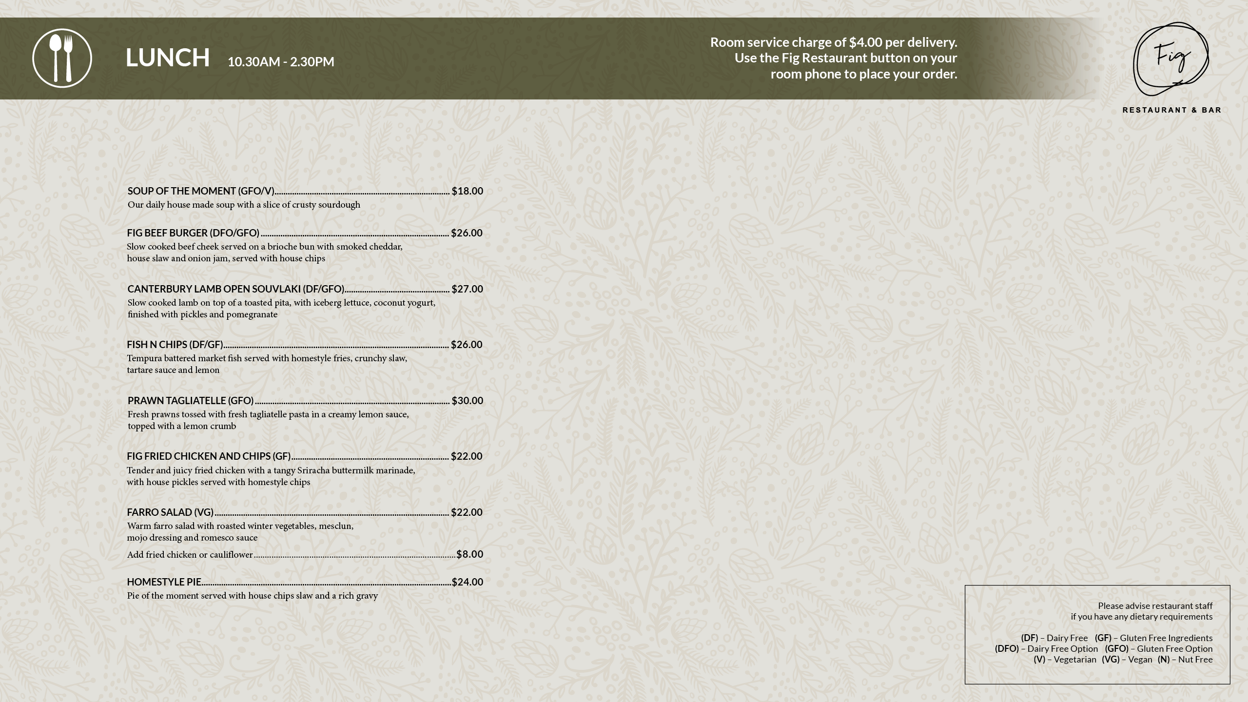 Delicious Dining at Fig Restaurant & Bar - Hotel Elms